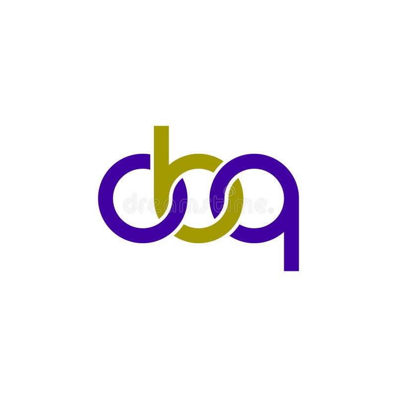 Linked Letters OBQ Monogram Logo Design Stock Vector - Illustration of ...