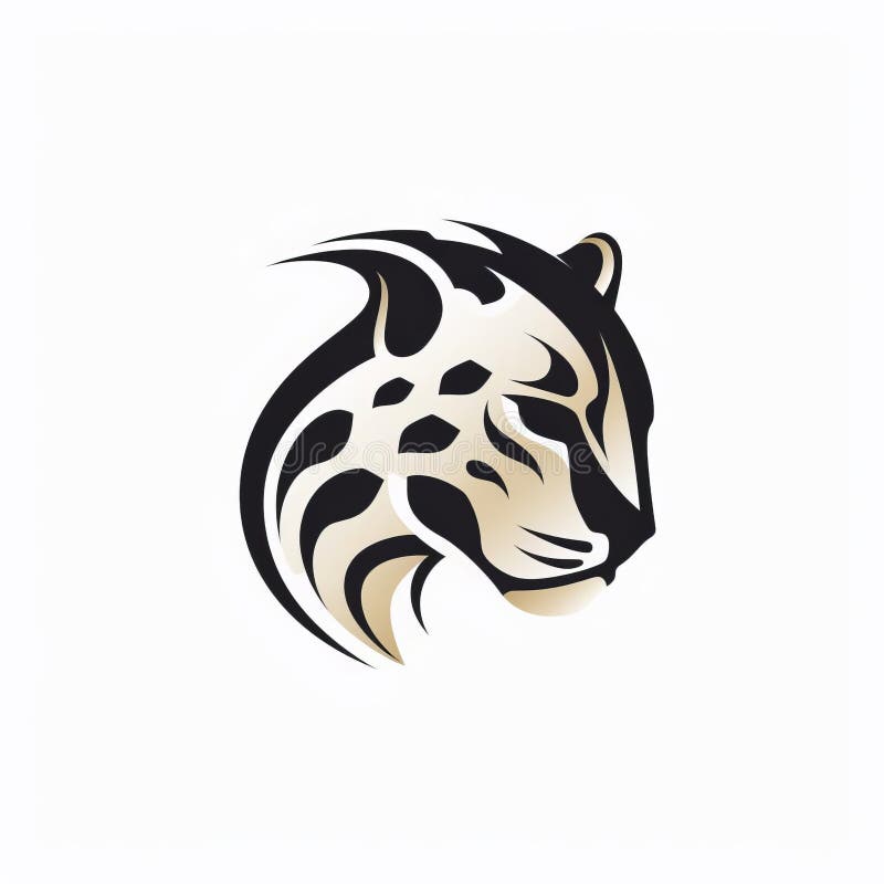 Modern Vector Leopard Head Logo Design Stock Illustration ...