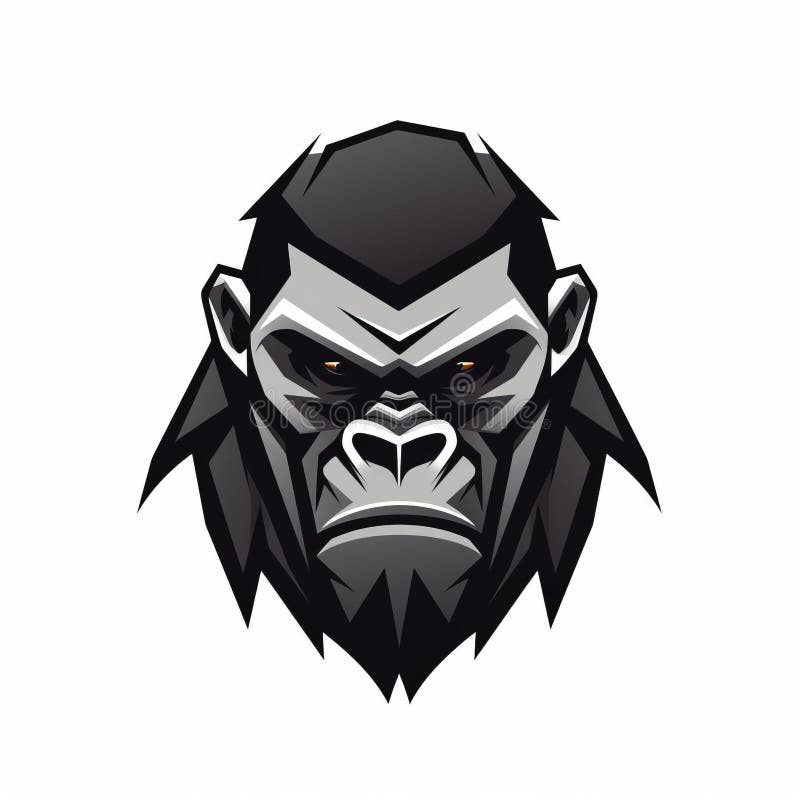 Sharp and Edgy Gorilla Mascot Logo Concept with Chinese Iconography ...