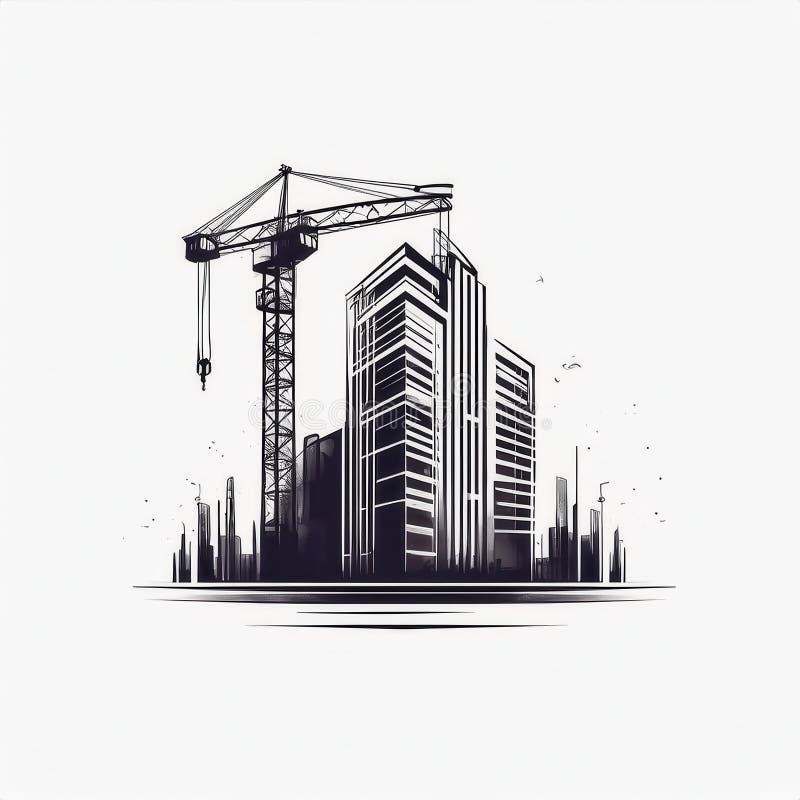 Minimalist Logo Design Showcasing a High Rise Building with a ...