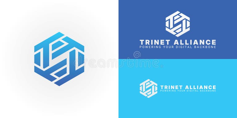 The Logo Features a Stylized TA Shape in a Hexagonal Design Stock ...