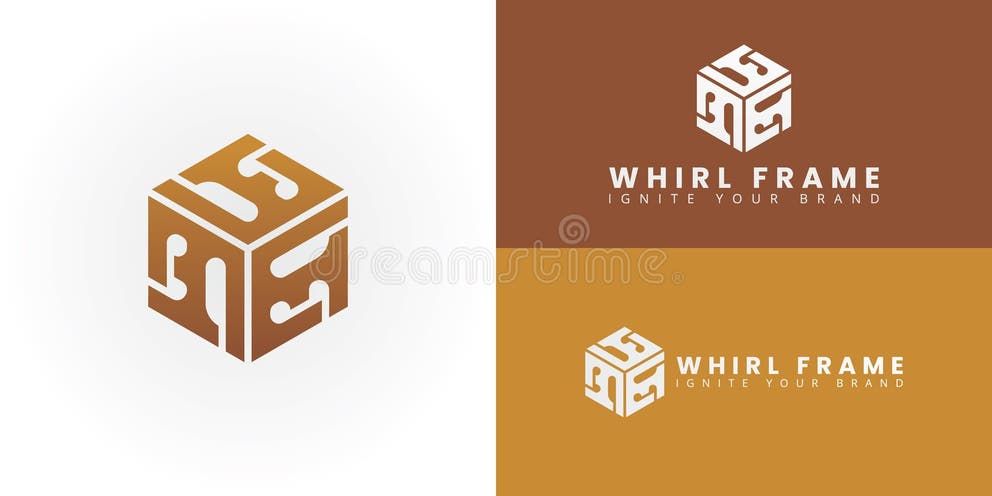 The Logo Features Stylized WF Shapes within a Three-dimensional Cube ...