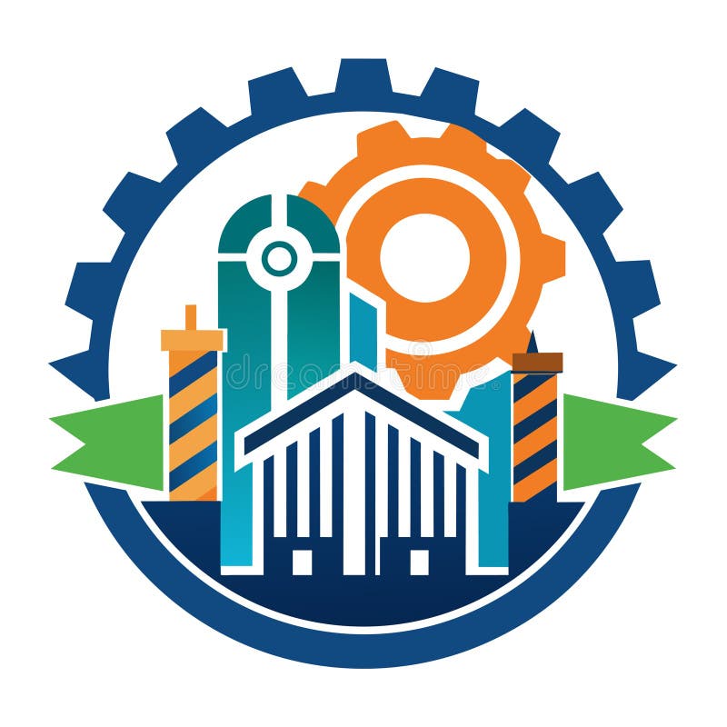 A Logo Featuring a Building with a Sun in the Background, Symbolizing ...