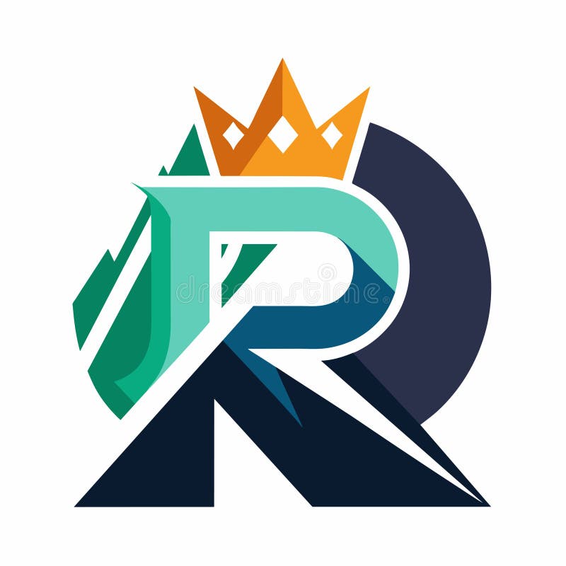 A Logo Featuring the Letter R with a Crown on Top, Along with a ...
