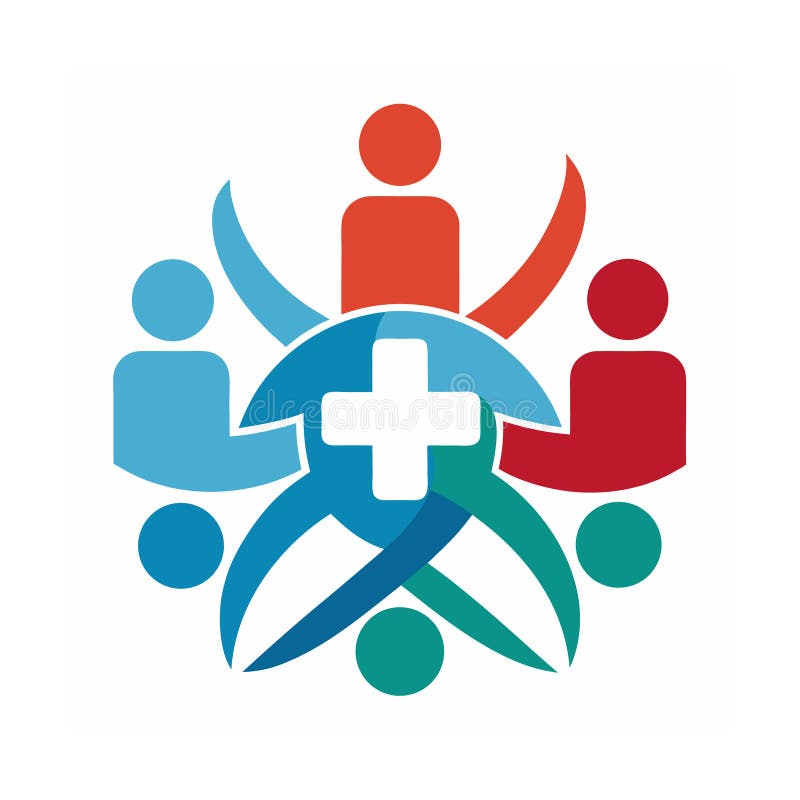 Medical Teamwork Star Logo for United Health Services Stock Vector ...