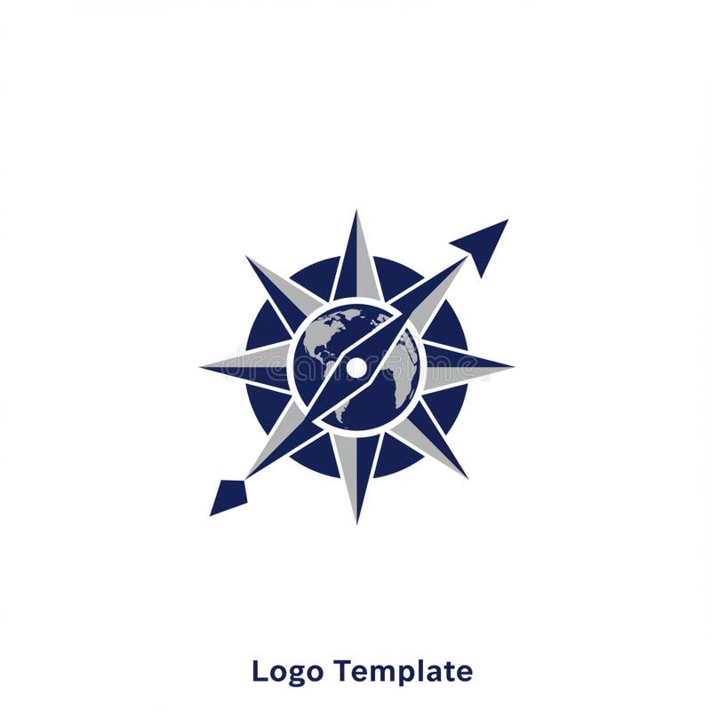 Compass Logo Center Circle Stock Illustrations – 194 Compass Logo ...