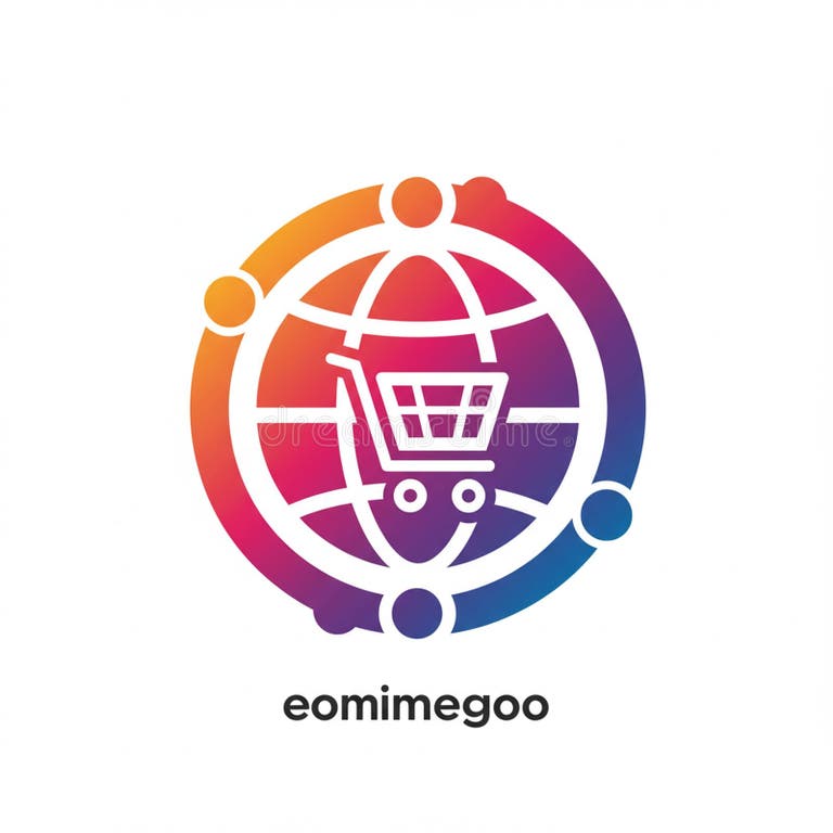 A Logo Featuring a Stylized Globe with Latitude and Longitude Lines ...