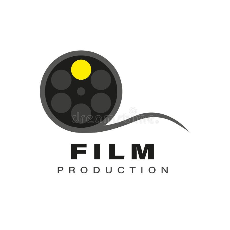 Golden FIlm Reel for FIlm, Movie, or Cinema Production Logo Stock ...