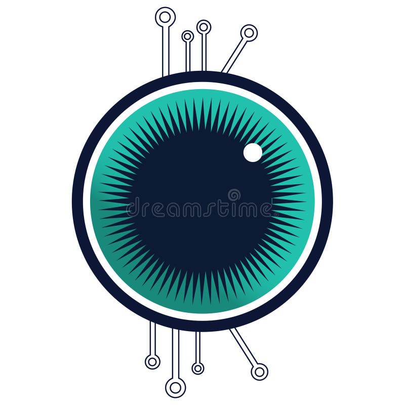 Eye tech logo stock illustration. Illustration of saving - 112058128