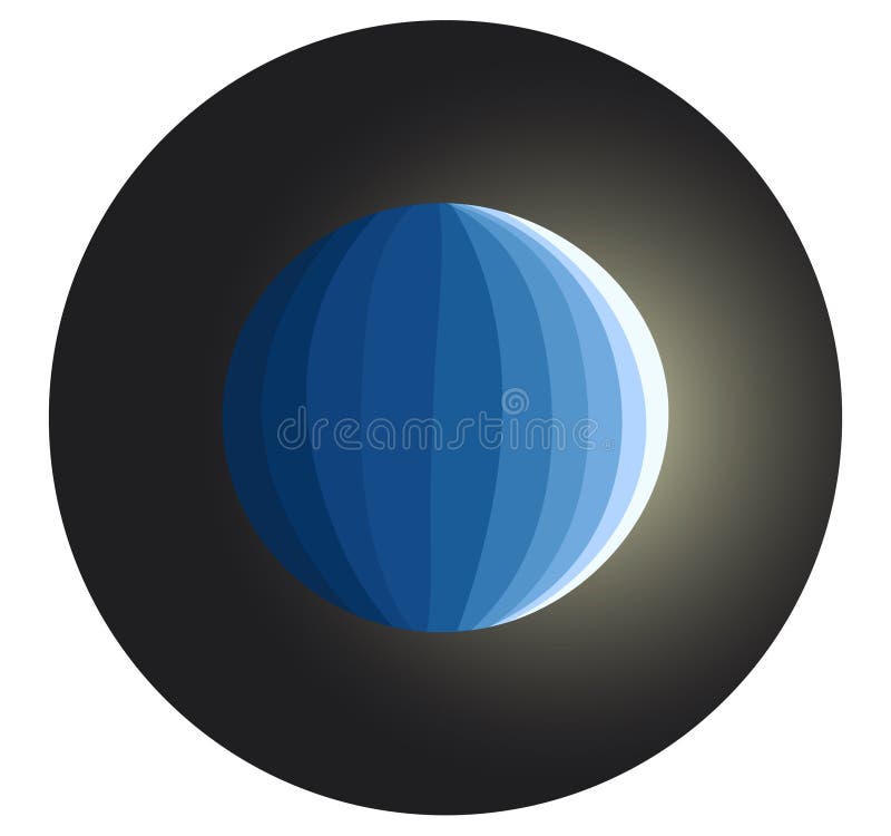 Logo in the Form of a Dark Blue Sphere on a Dark Background Stock ...