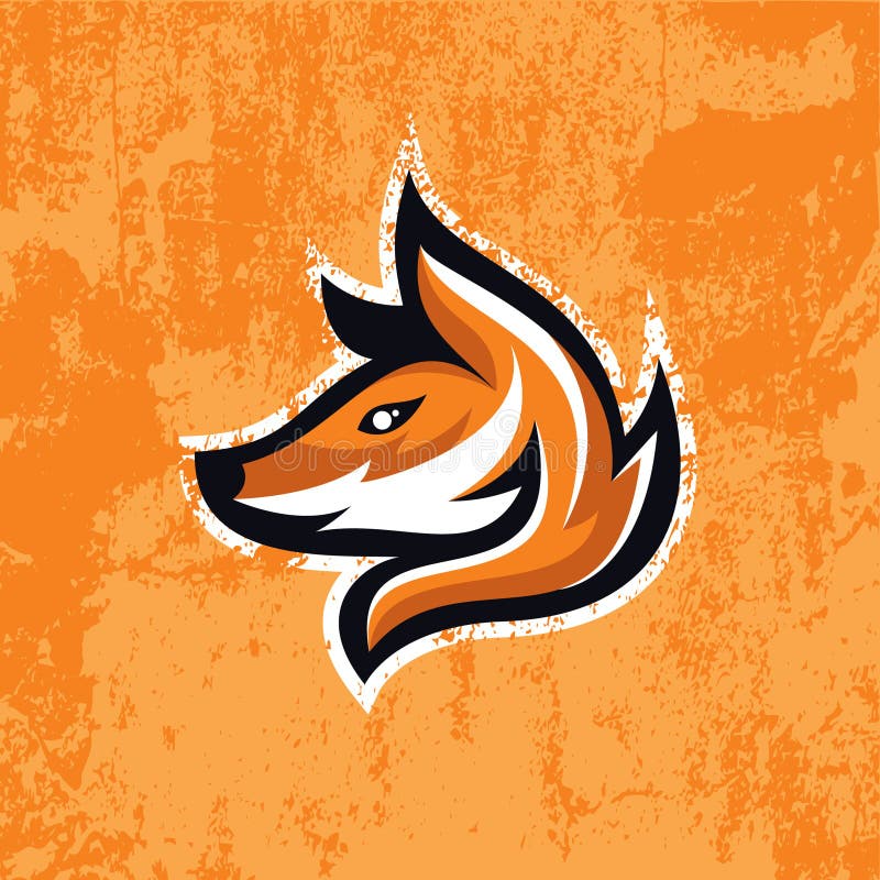Logo Fox Mascot Vector Design Simple and Strong Design Stock Vector ...