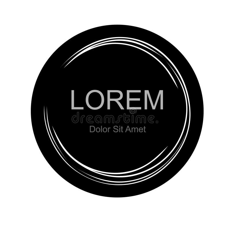 Logo or Frame for Inscriptions Stock Illustration - Illustration of ...