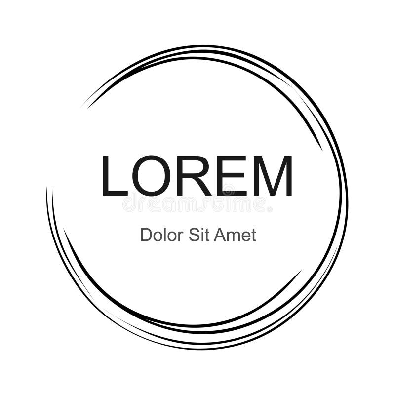 Logo or Frame for Inscriptions Stock Illustration - Illustration of ...