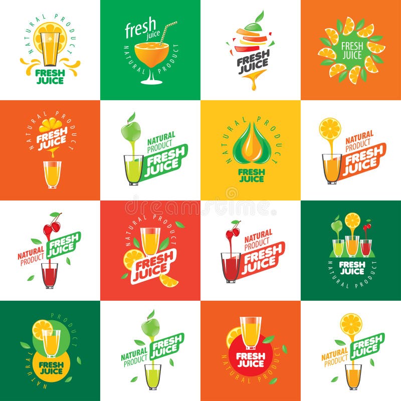 Logo of fresh juice stock vector. Illustration of apple - 64931249