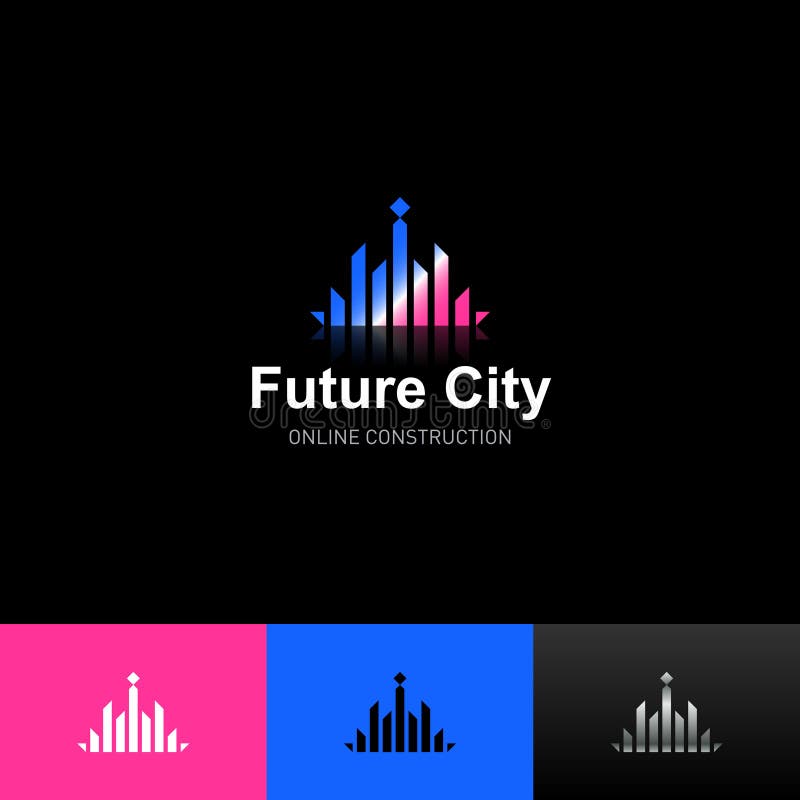 Logo Future City. Modern Architecture Sign. Vector. Stock Vector ...