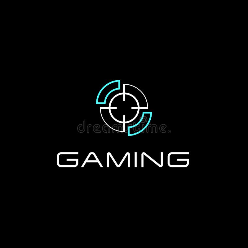 Shooter Gaming Logo stock vector. Illustration of minimalist - 308401243