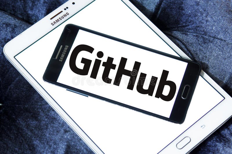 GitHub website logo editorial stock image. Image of illustrative ...