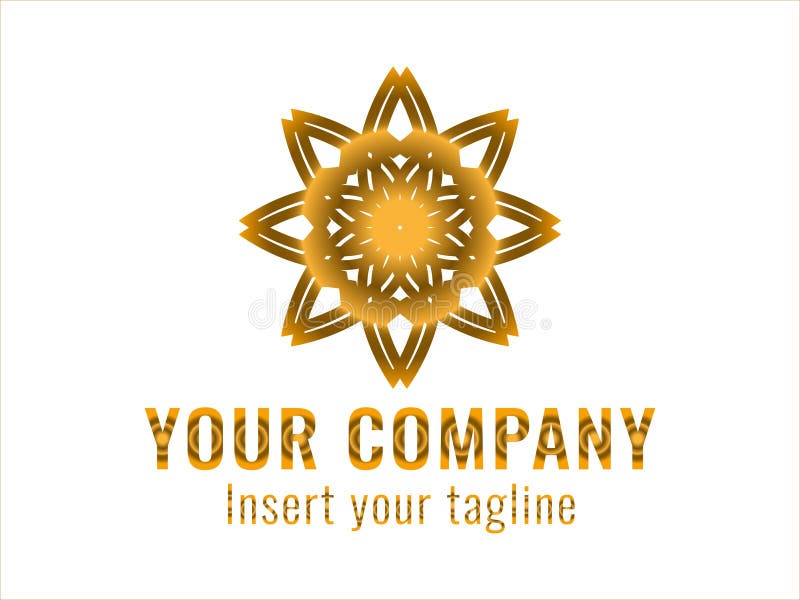 Logo Gold stock vector. Illustration of creative, black - 188466461