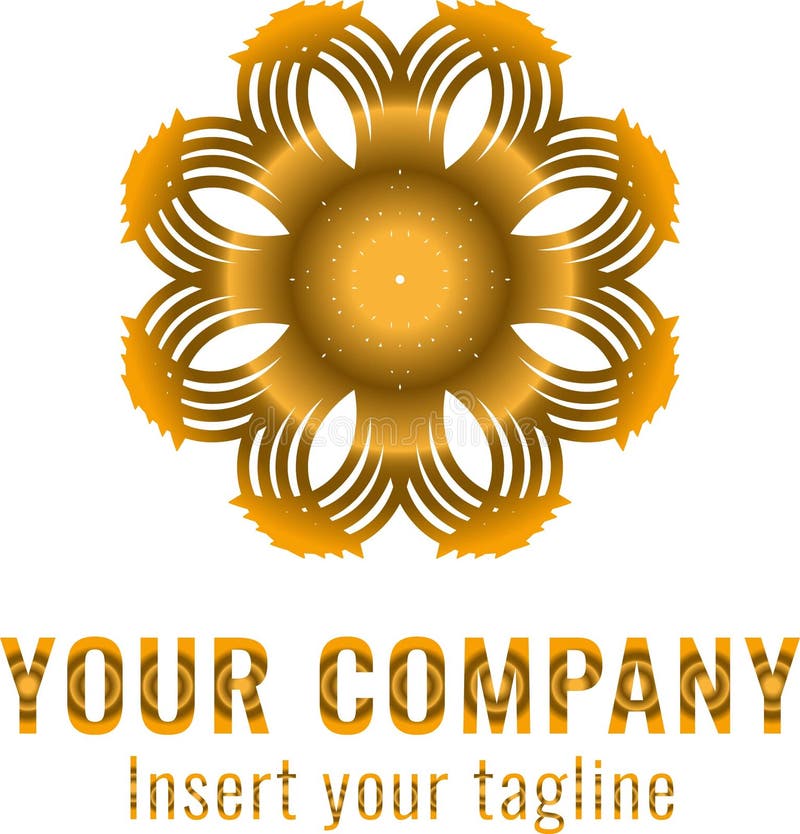 Logo Gold stock vector. Illustration of creative, black - 188466461