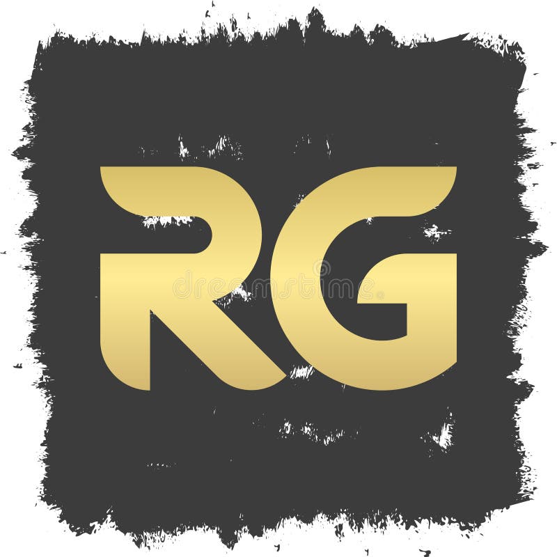 Rg Letter Gold Stock Illustrations – 219 Rg Letter Gold Stock ...