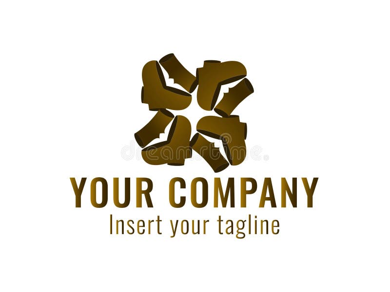 Logo Gold stock vector. Illustration of business, elegant - 190851134