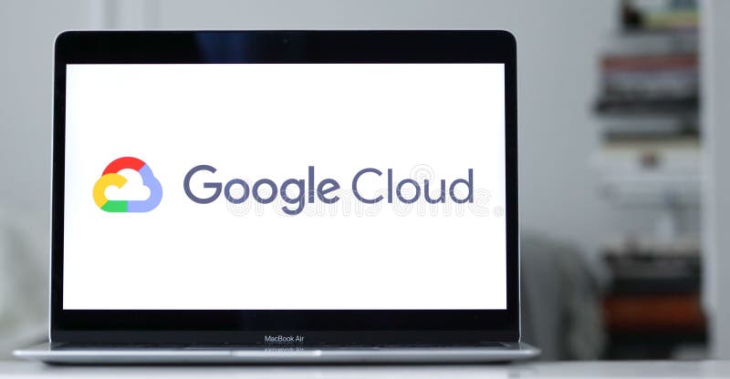 Laptop Showing Logo of Google Cloud Platform (GCP) Editorial Stock ...