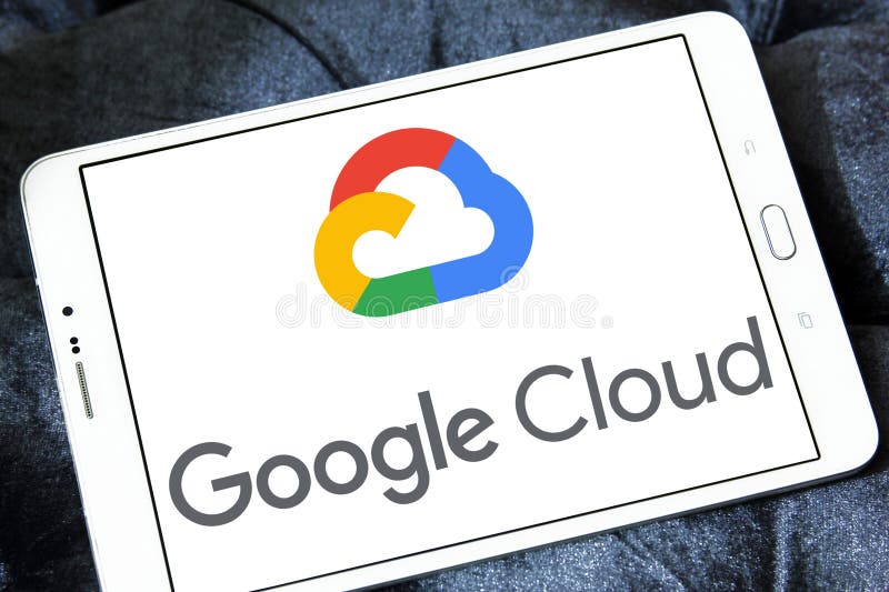 Google cloud logo editorial stock photo. Image of screen - 300302923