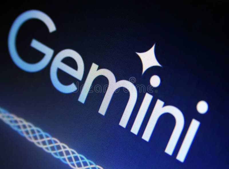 Google Gemini Ai Model Logo Editorial Photography - Image of page ...