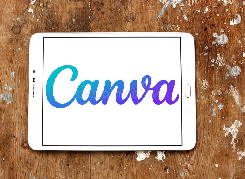 Canva logo editorial image. Image of visual, design - 296144645