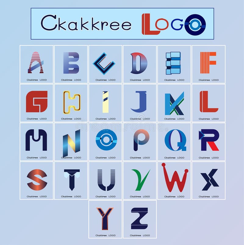 Logo Graphics Design in Font Type Illustration Vector Composite Font ...