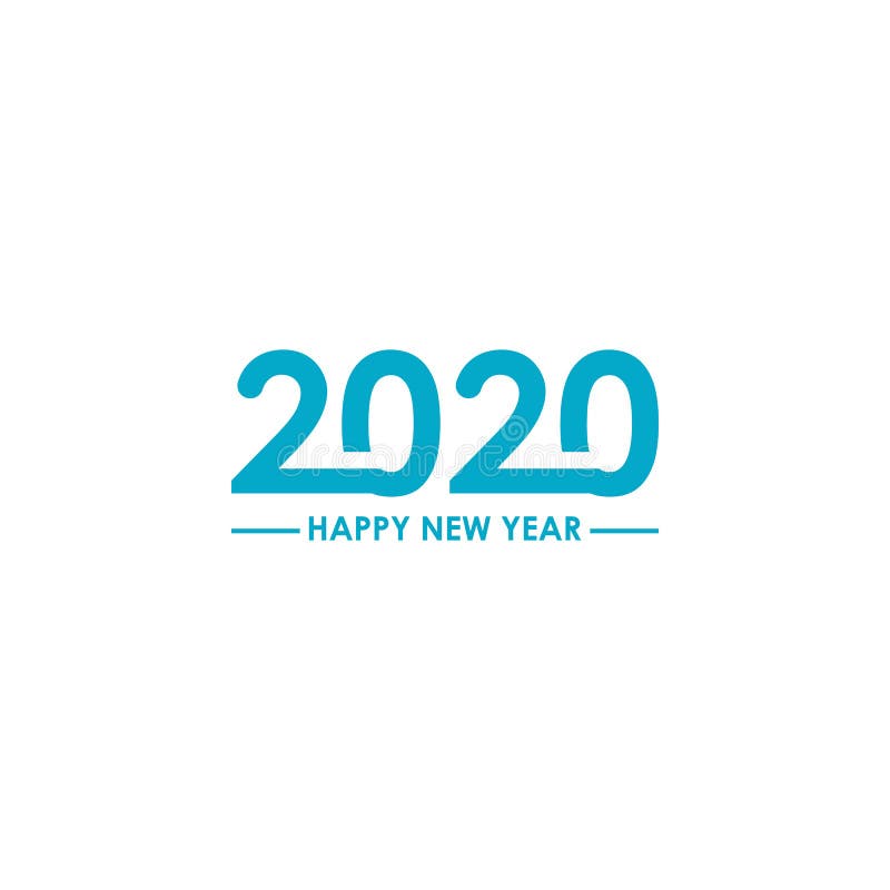 2020 Logo Graphics New Year Vector. Stock Vector - Illustration of ...