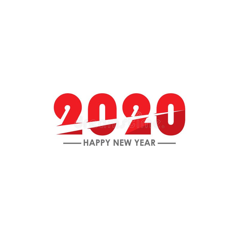 2020 Logo Graphics New Year Vector. Stock Vector - Illustration of ...