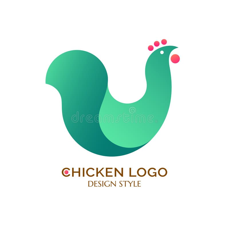 Logo green chicken stock vector. Illustration of chicken - 83643341