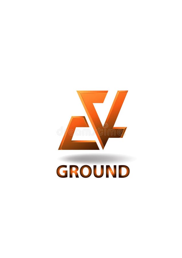 LOGO_GROUND stock vector. Illustration of brown, design - 93413332