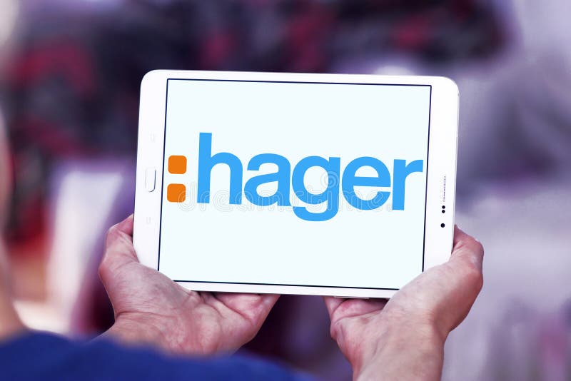 Hager Group logo editorial photography. Image of brands - 114360732