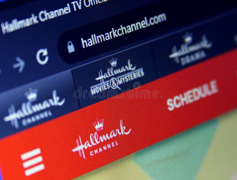 Hallmark Channel tv logo editorial stock photo. Image of american ...