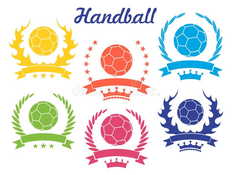 Logo Handball. Handball Isolé Sur Fond Blanc Illustration de Vecteur ...