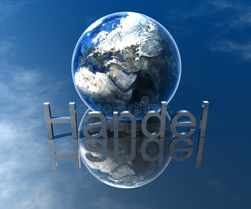 Logo Handel stock illustration. Illustration of plain - 5180589