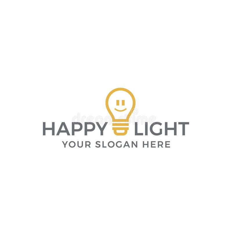 Happy light logo vector stock vector. Illustration of logotype - 174051005
