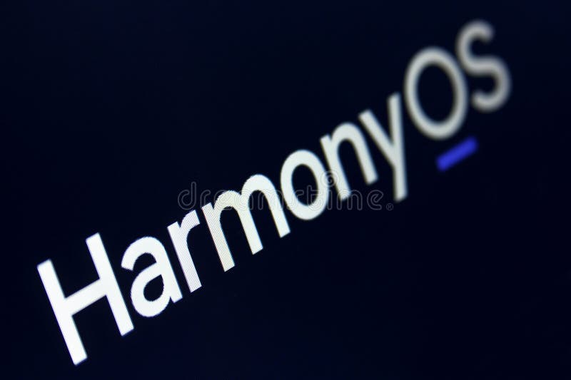 HarmonyOS operating system editorial stock image. Image of phone ...