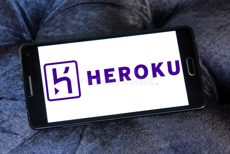 Heroku cloud platform logo editorial photography. Image of background ...