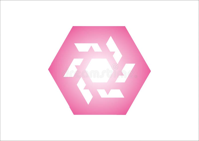 Logo hexagonal shape stock vector. Illustration of business - 121603168