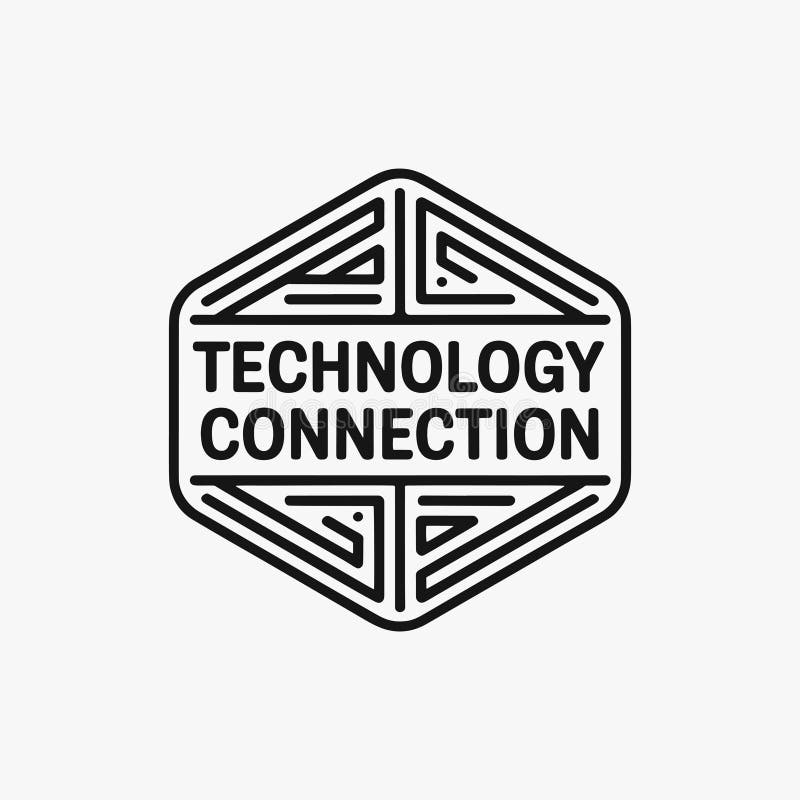 A Logo for Hexagonal Technology Connection Stock Illustration ...
