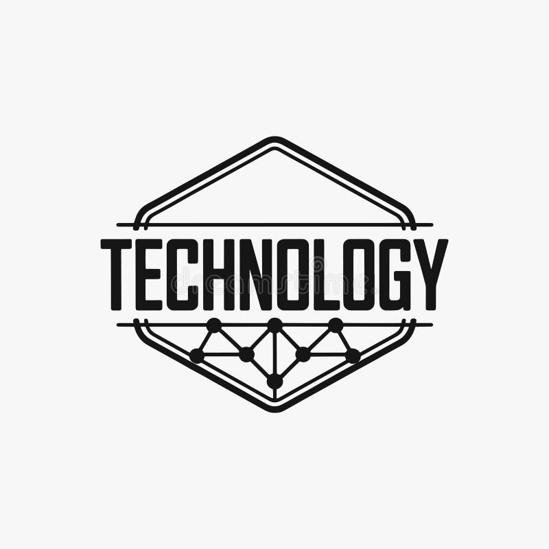 A Logo for Hexagonal Technology Connection Stock Illustration ...