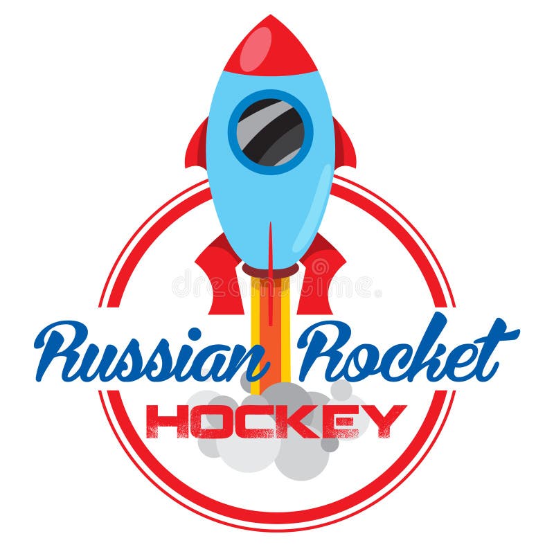 The Logo of the Hockey Club or Competition with the Image of a Space ...