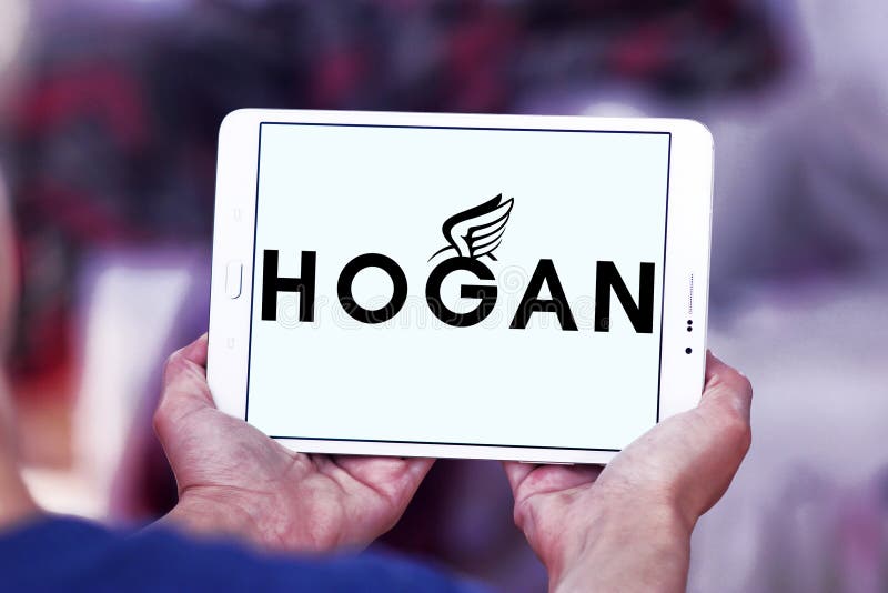 Hogan clothing brand logo editorial photography. Image of logo - 118036517