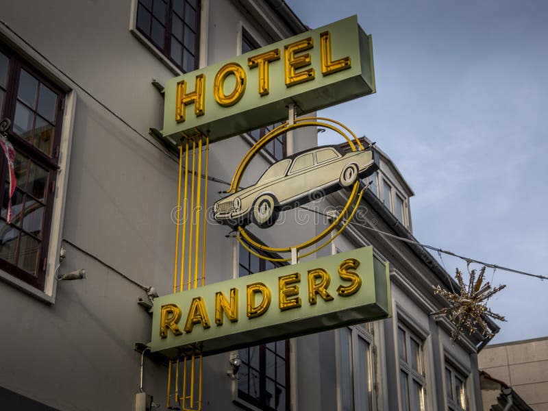 The Logo of the Hotel Randers Building in Randers Editorial Image ...