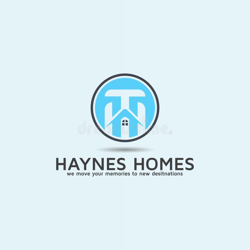 Logo with House Property Management Vector Design with Letter H Stock ...