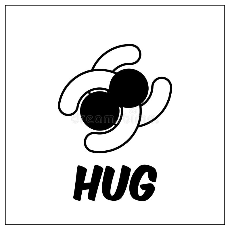 Logo Hug from Top View, Human Solidarity Day Stock Vector ...