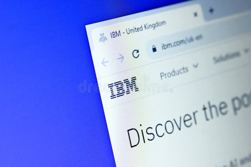 Ibm logo editorial photography. Image of laptop, hardware - 297212142